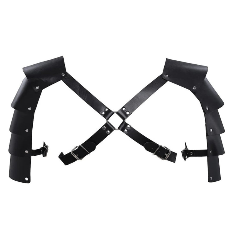 Gladiator Armor Harness Men Adjustable Shoulder Harness Man Black ...